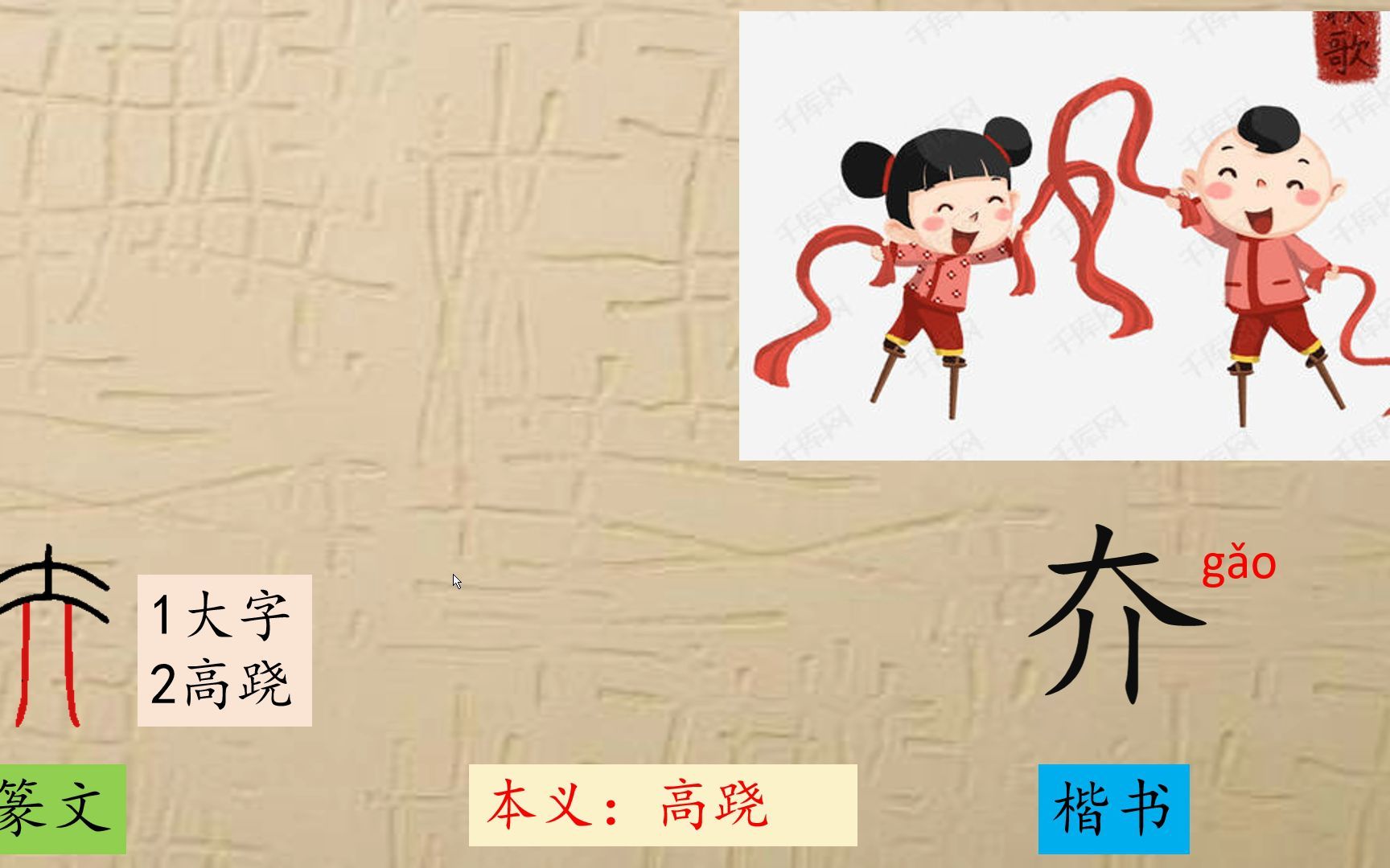 247、乔怎样简化而来,汉字,说文解字,象形字,甲骨文,金文,篆文,书法,...