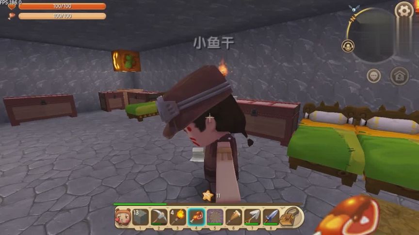 迷你世界冒险模式:小伙伴在矿洞发现了宝贝