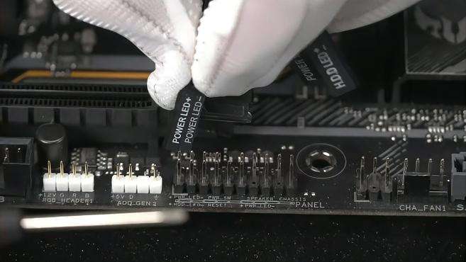 华硕h610m-a主板跳线怎么插