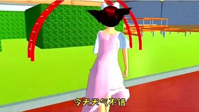 樱花校园模拟器逃离大白跑酷!糯米糍被打晕抓去监狱隔离!