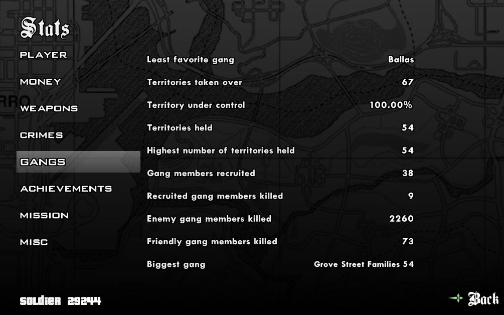 iOS手机版圣安地列斯100%完成度无限子弹奖励