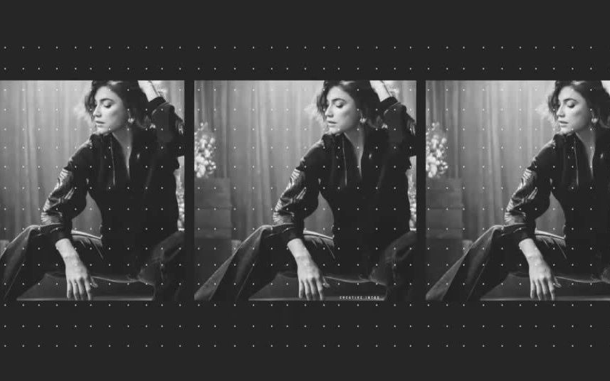 斑点黑白色调动态相册变形切换展示动画AE模板