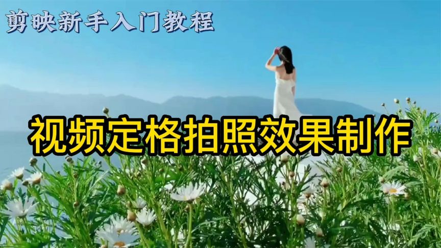 视频定格拍照效果实例教程,剪映制作浪漫唯美画面,新手看了也会