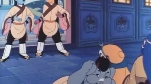 怀旧经典动画电影-人参果【2】(偷吃人参果,被童子发现怒斥之)