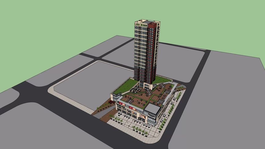 这样的商业体,是你喜欢的吗#建模 #设计