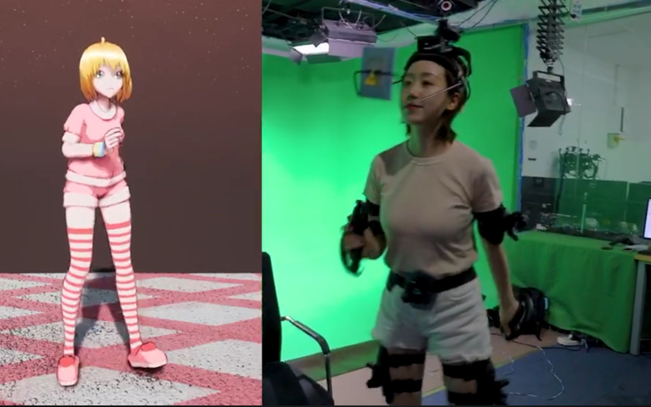 自主研发个人级虚拟主播解决方案,全套动作捕捉,表情捕捉,实时驱动,...