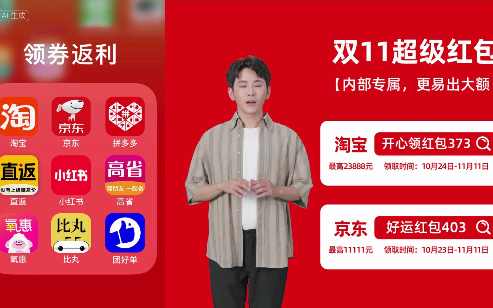 京东双十一瓜分20亿什么时候开始抢 双十一叠猫猫