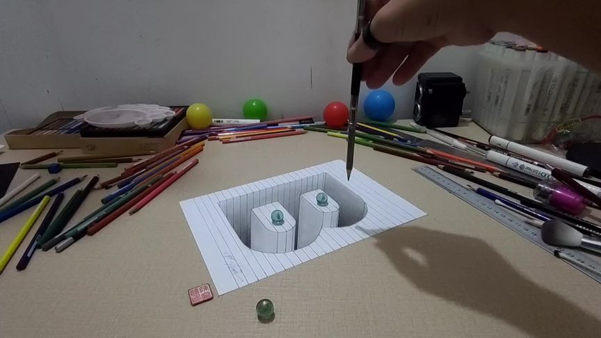 教你画立体图,过程简单易学!