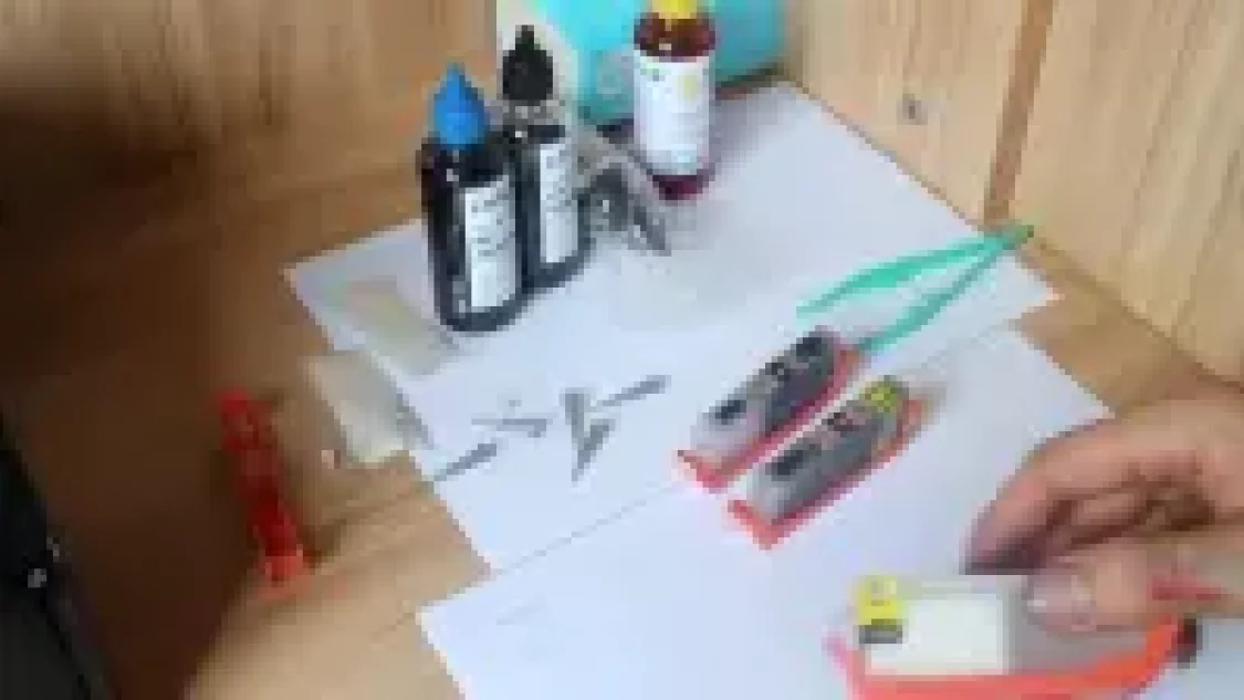 TS填充墨盒加墨水示范教程