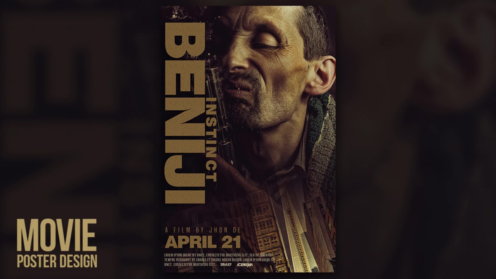 【中文字幕】在PS中做一个电影海报