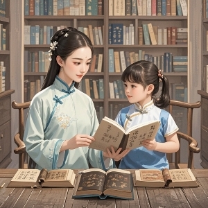 陪孩子读书呀 