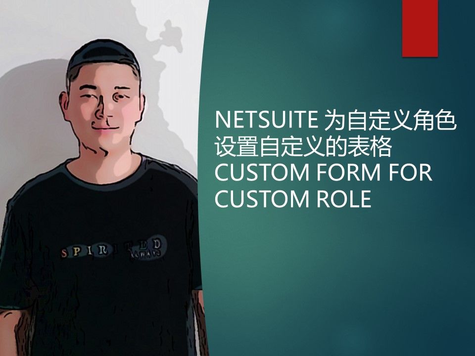 NETSUITE 为自定义角色设置自定义的表格 CUSTOM FORM FOR ...