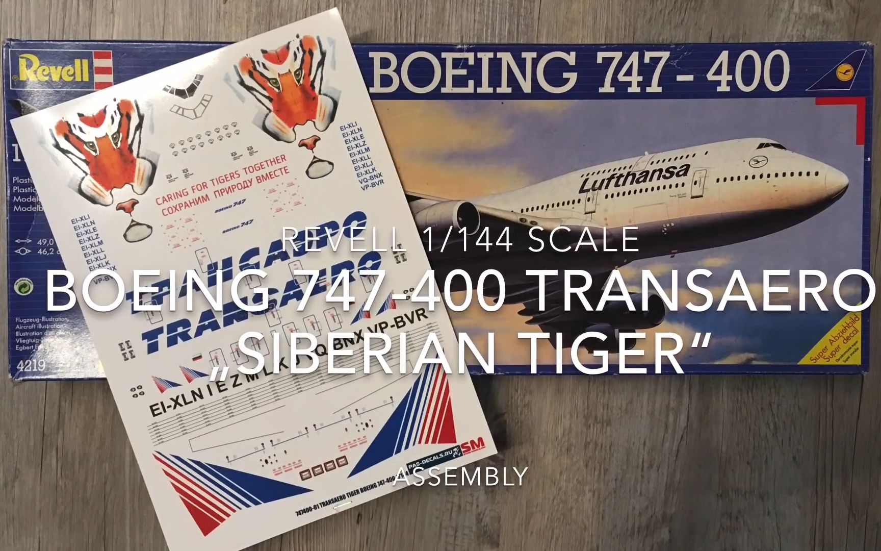 模型制作 利华1/144比例俄罗斯洲际航空Boeing 747-400客机 东北虎...