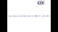 LKK - 本田CR-V&飞度&铃木雨燕后窗雨刷安装教学