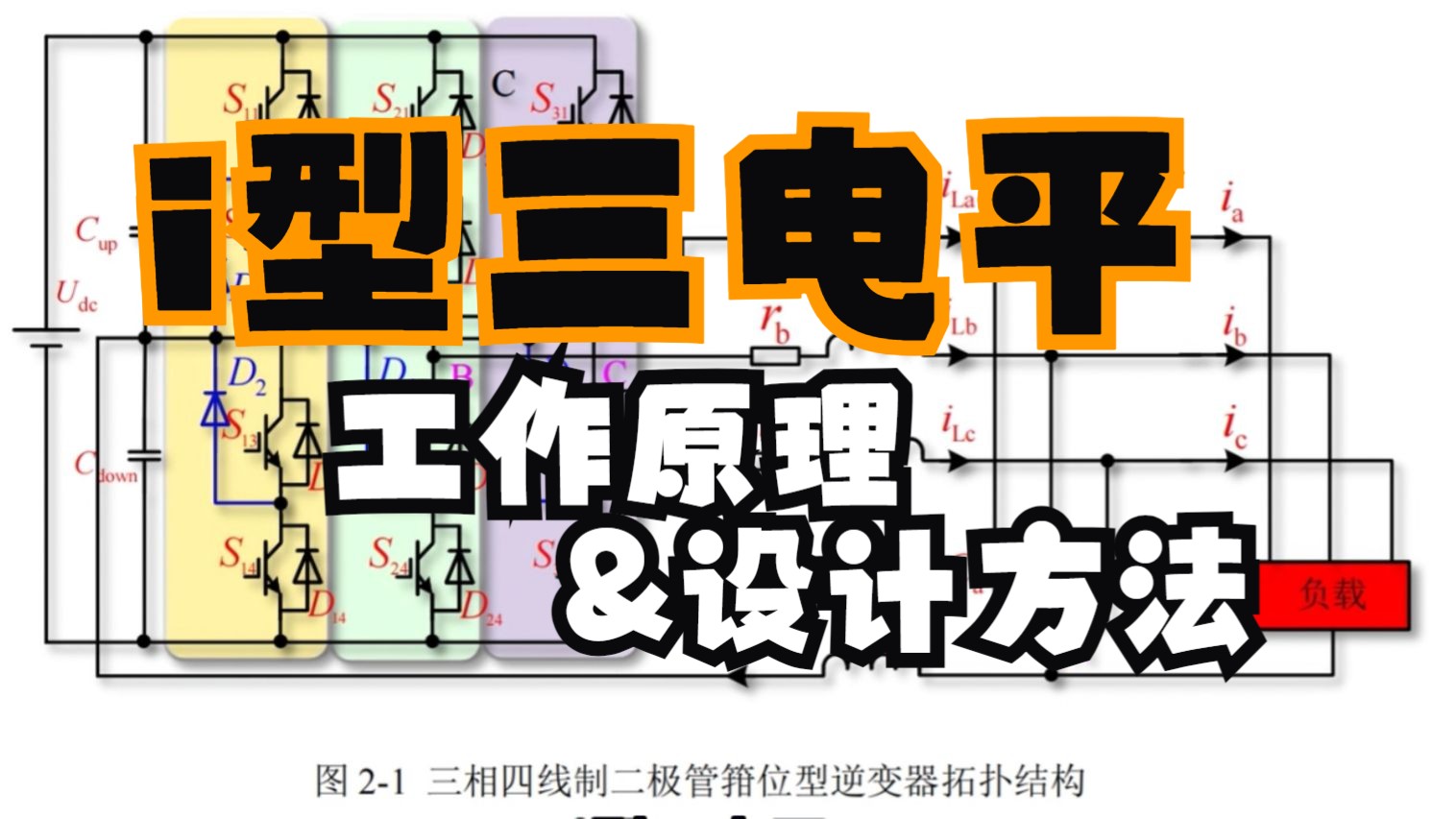 I型三电平逆变器 NPCI型 拓扑结构与工作原理 整流逆变 电力电子 电源...