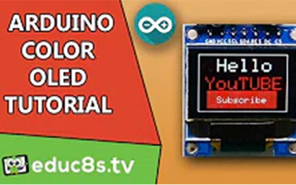 【中文字幕】Arduino驱动彩色OLED显示屏 SSD1331 油土鳖 自译...