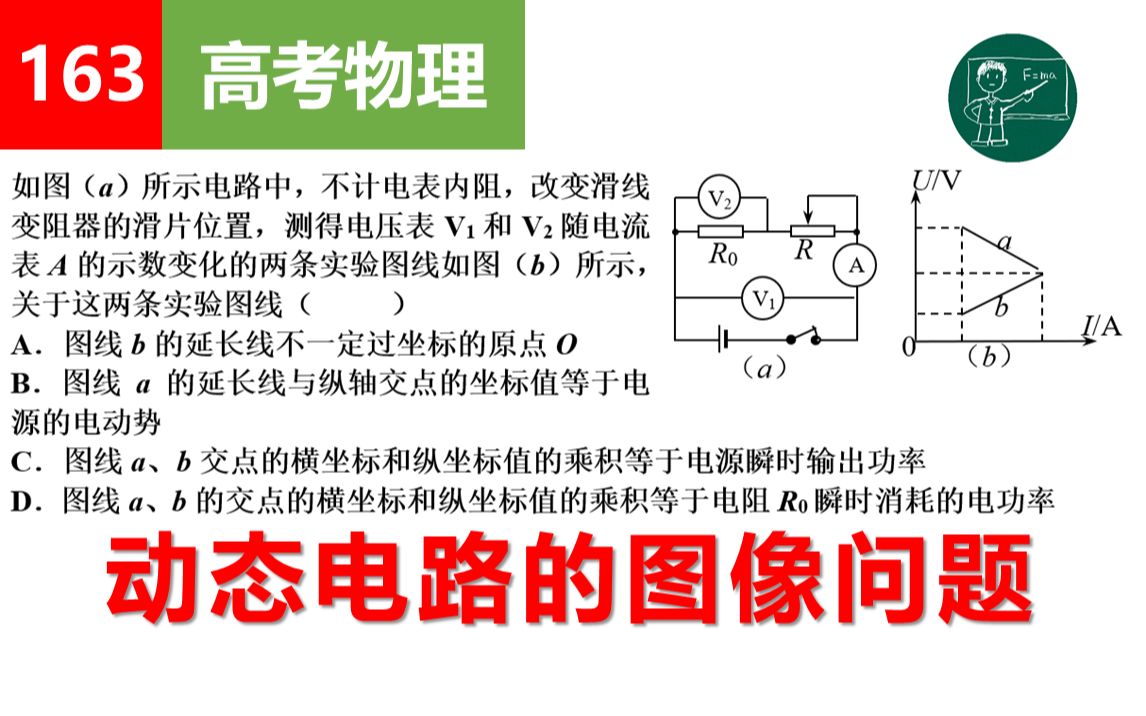 【高考物理】163动态电路的图像问题