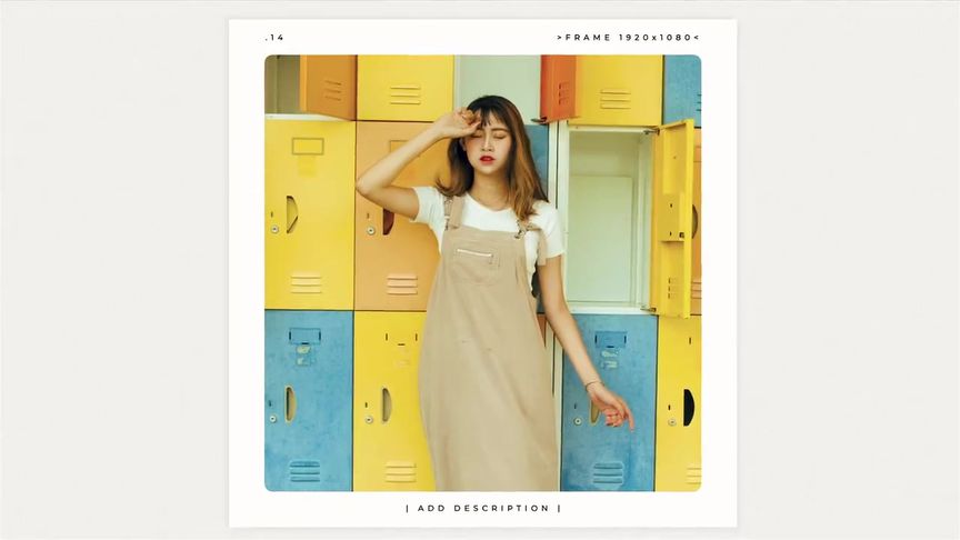 简洁电影效果幻灯片AE模板