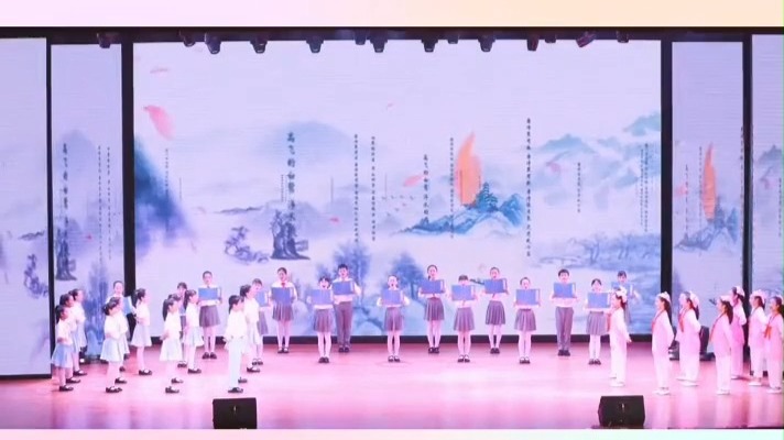 儿童集体舞蹈情景剧朗读表演一等奖作品《读唐诗》儿童节汇演#少儿...