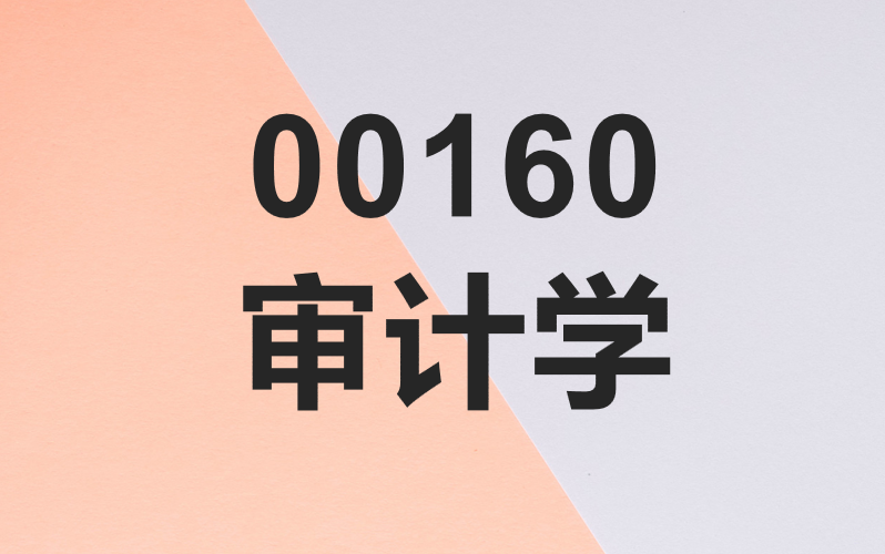 全国自考00160审计学视频课程