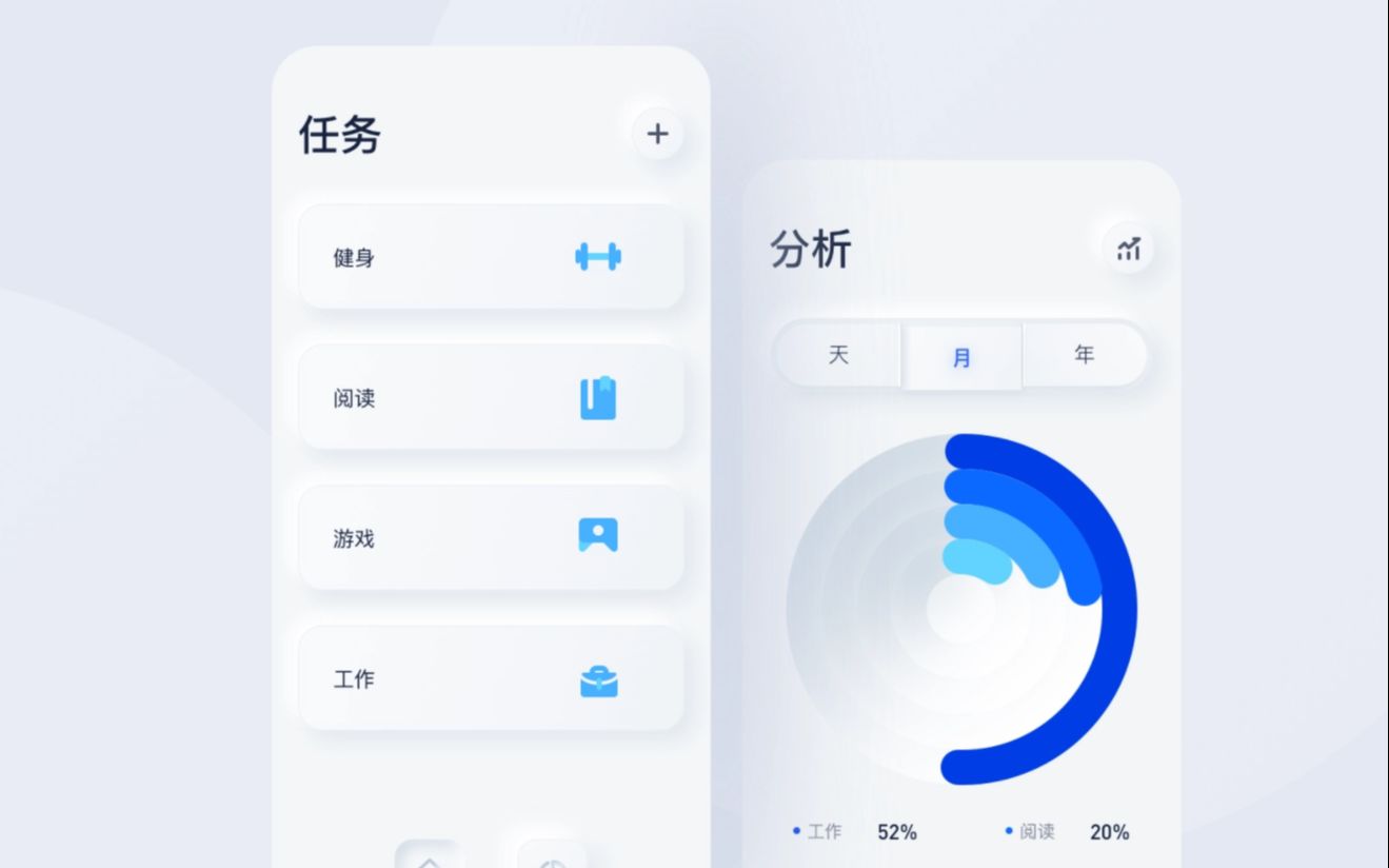 把PPT图表做成新拟态风后,好看到想报警.【1000个PPT小技巧 第51期...