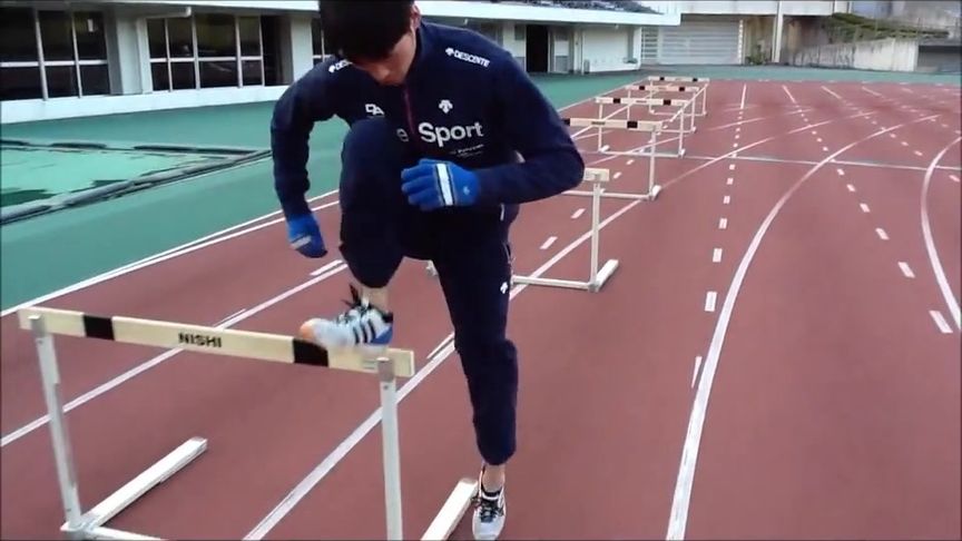 田径训练—跨栏辅助练习 摆动腿 起跨腿