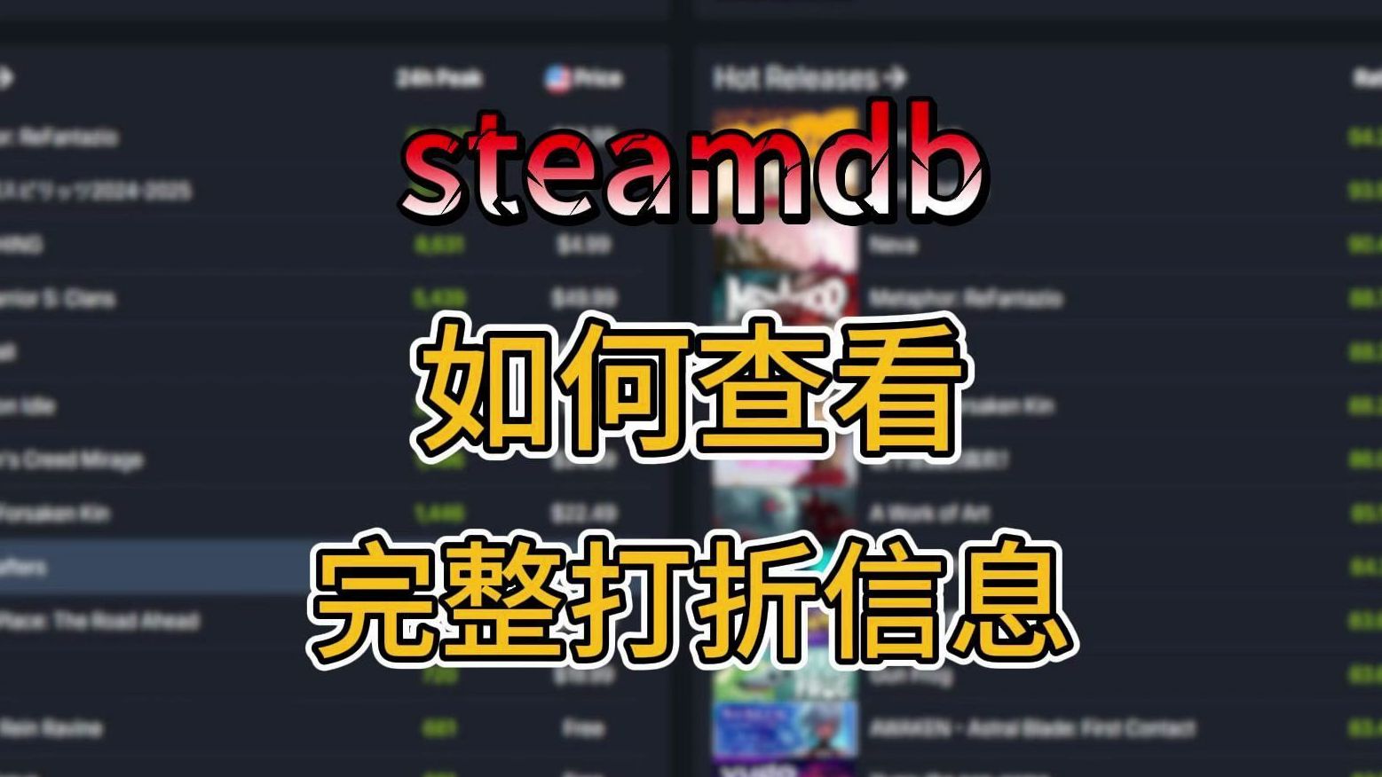 ...steamDB网址是什么?steamDB打开慢、打不开等问题解决办法!快速...