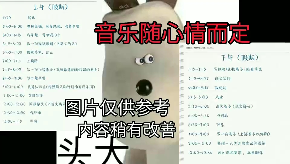 ||纯鸡汤无动力||挑战衡水中学作息表||已疯||前方请调整音量||
