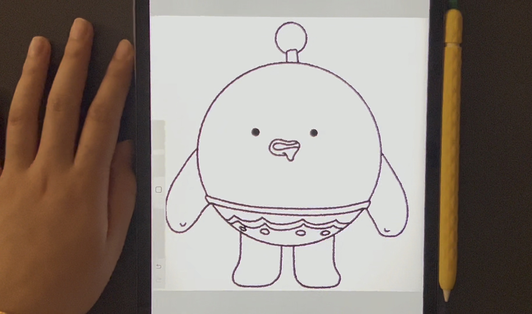 蛋仔派对:汤圆(简笔画)