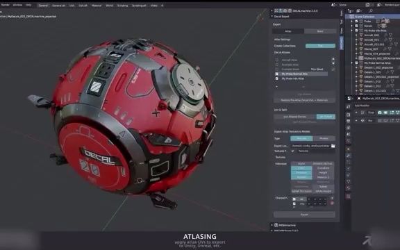 Blender插件-硬表面贴花建模插件