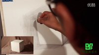 素描基础教程几何明暗素描-正方体【我是美术生】