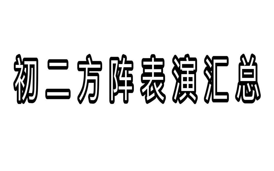 福清第二中学运动会开幕式-初二年段入场方阵表演汇总
