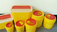 医疗利器盒锐器盒垃圾桶垃圾袋黄色圆方形垃圾桶1L2L3L4L5L6L8L15L