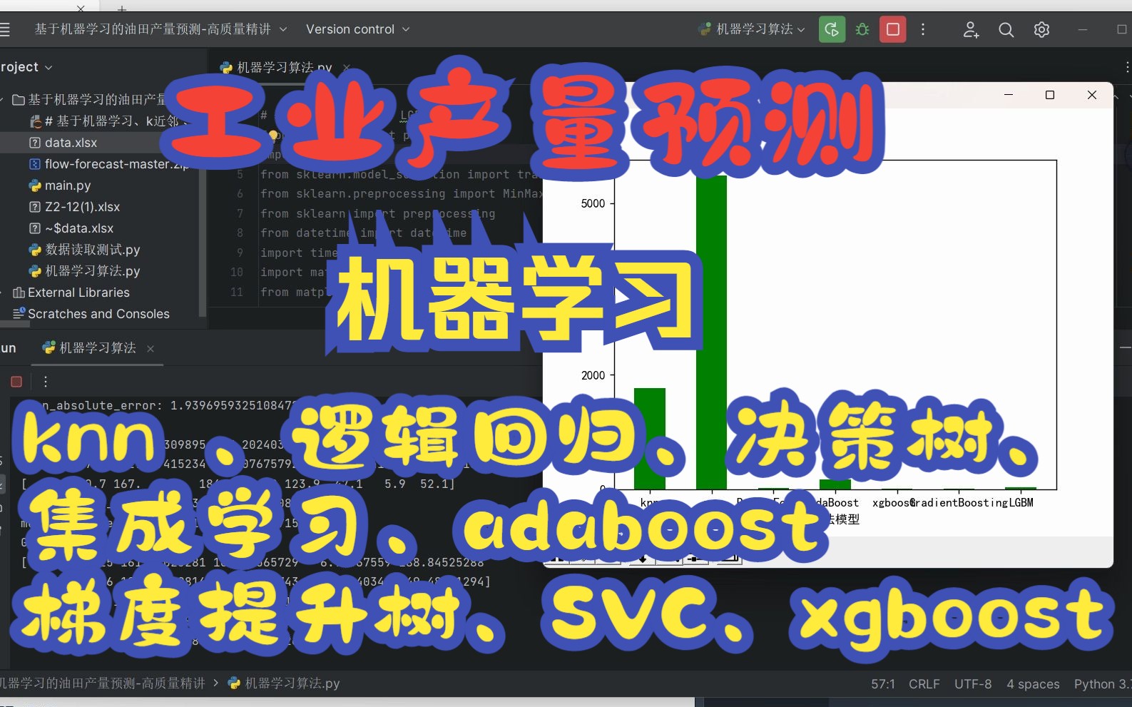 基于机器学习、knn 、逻辑回归、决策树、集成学习、adaboost梯度...