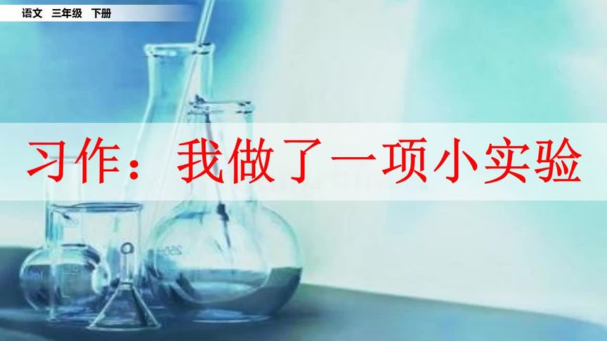 习作:我做了一项小实验