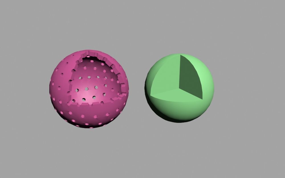 切除八分之一的球体