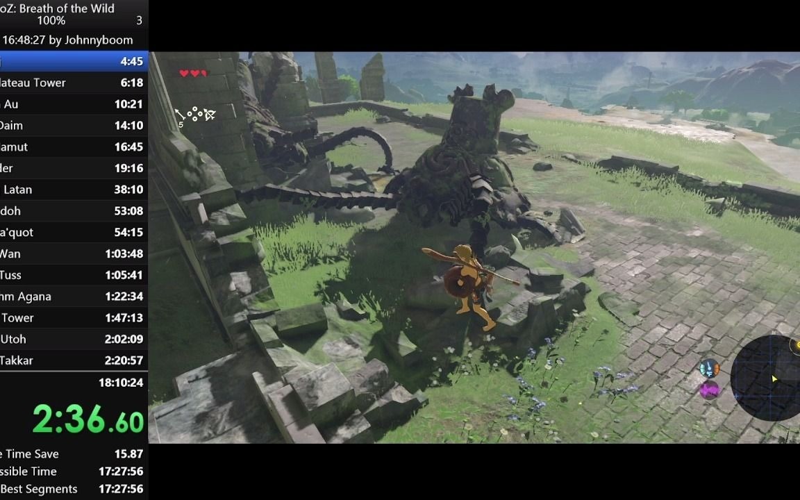 【塞尔达传说】 荒野之息 100%速通新路线