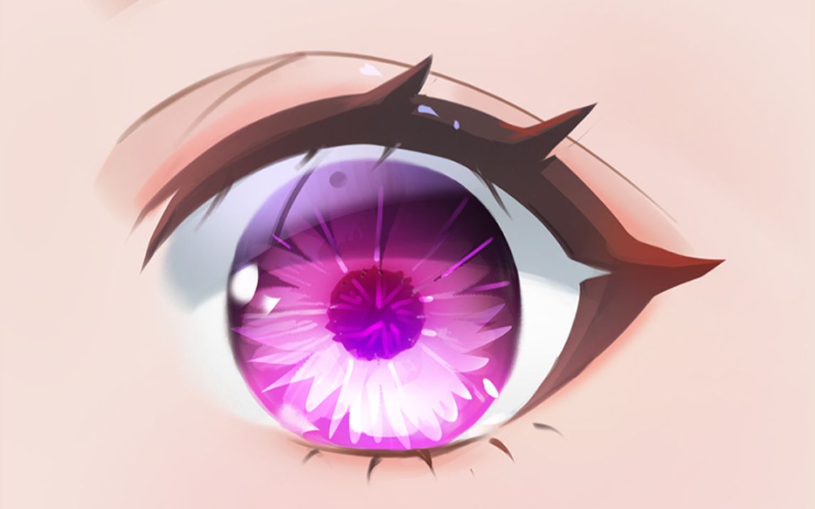 【绘画】不含胖虎の菊花眼画法!