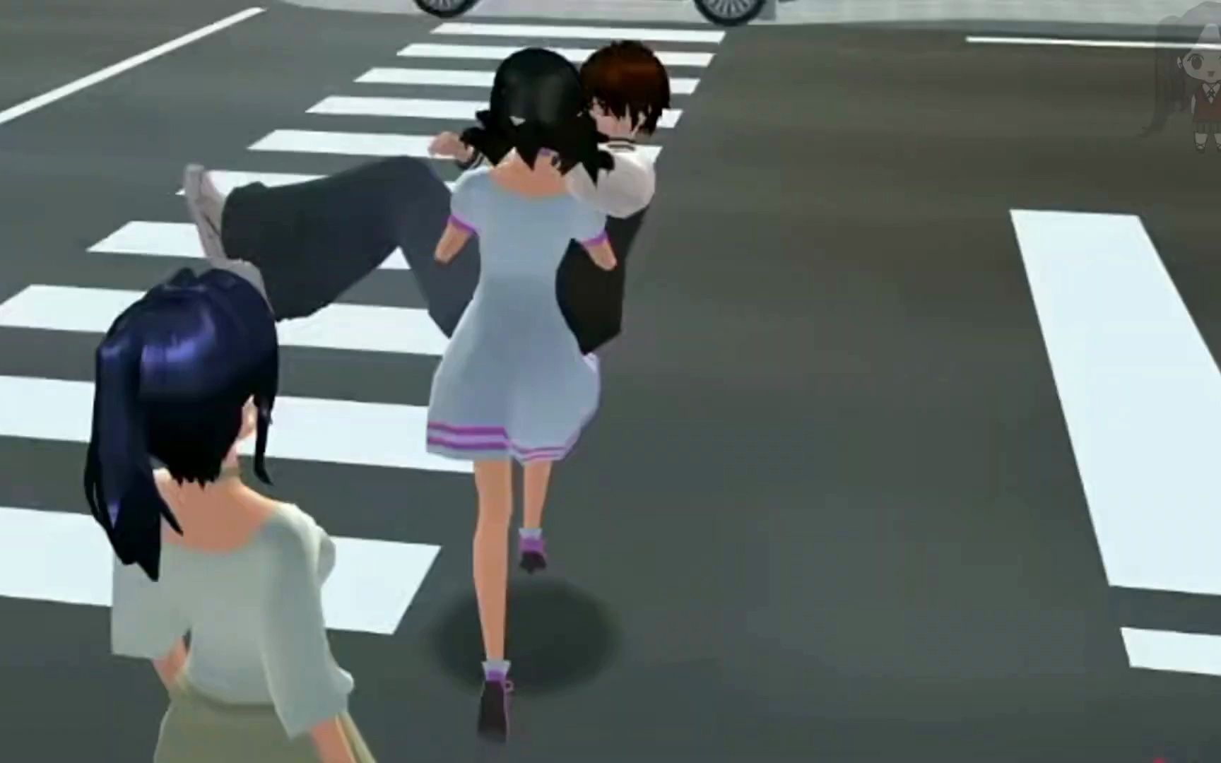 樱花校园模拟器 ߌ�《我和闺蜜都找到幸福》完整版 樱花校园模拟器|...