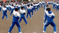 2012年钱家店镇中心小学运动会4年级武术操表演