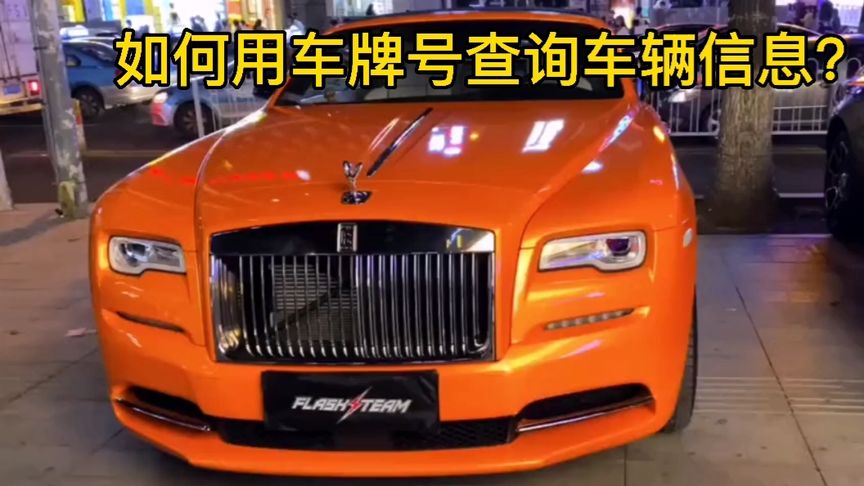 如何用车牌号查询车辆信息
