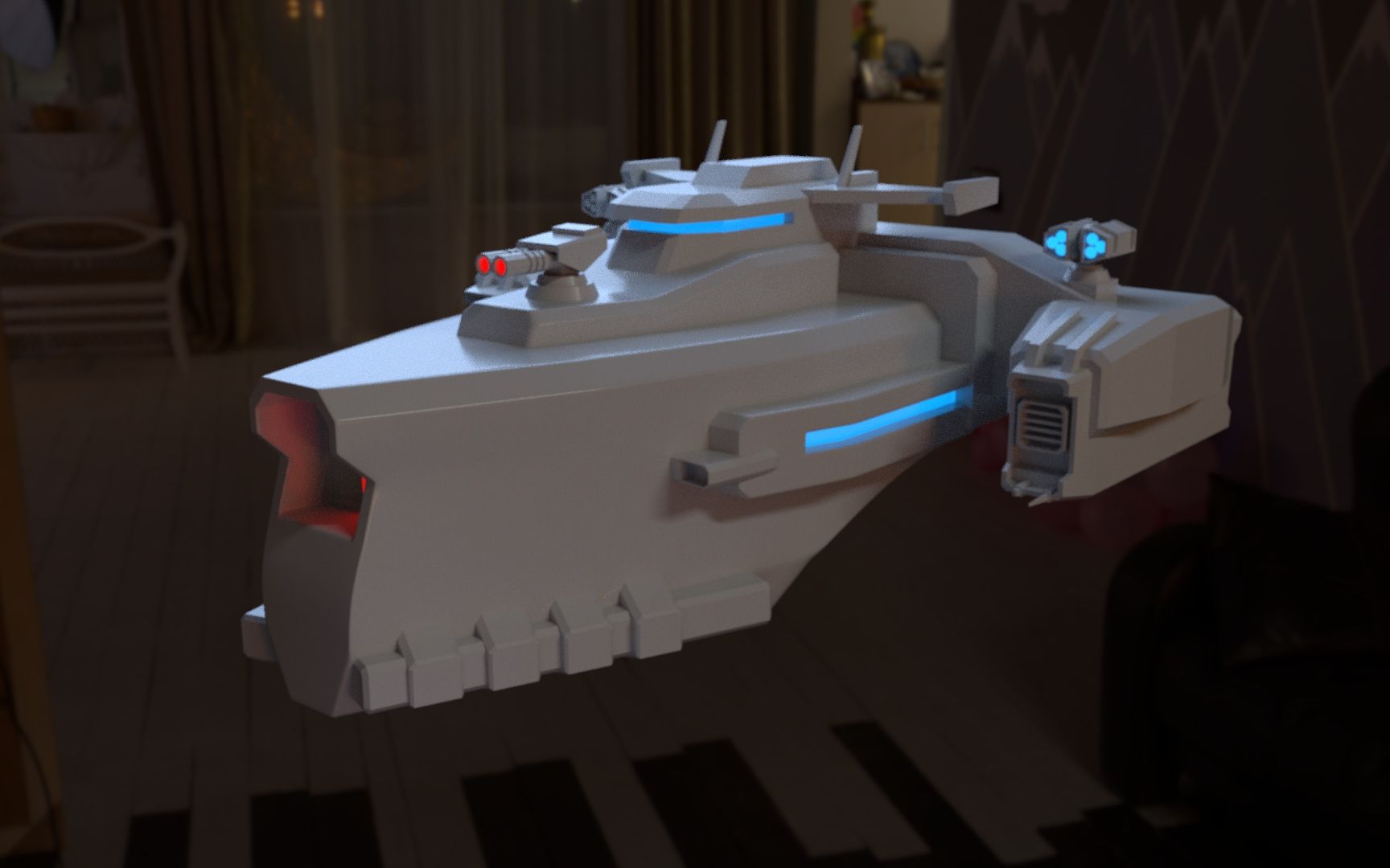 【3D建模】 Maya 宇宙飞船 (评论区获取原速教程)