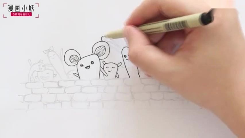 简笔画-快乐的动物园