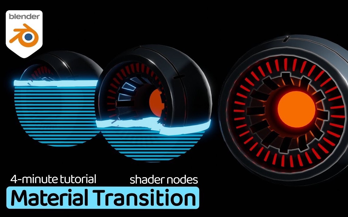 Blender材质变化酷炫动画教程