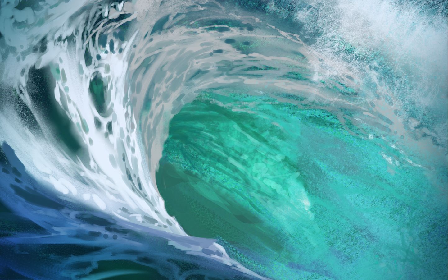 【绘画教程】怎样画出通透清澈的海浪?