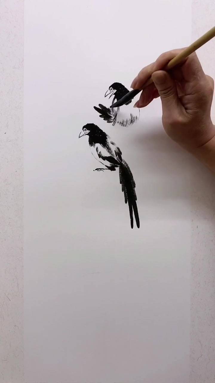 114 国画 梅花画法 写意花鸟画