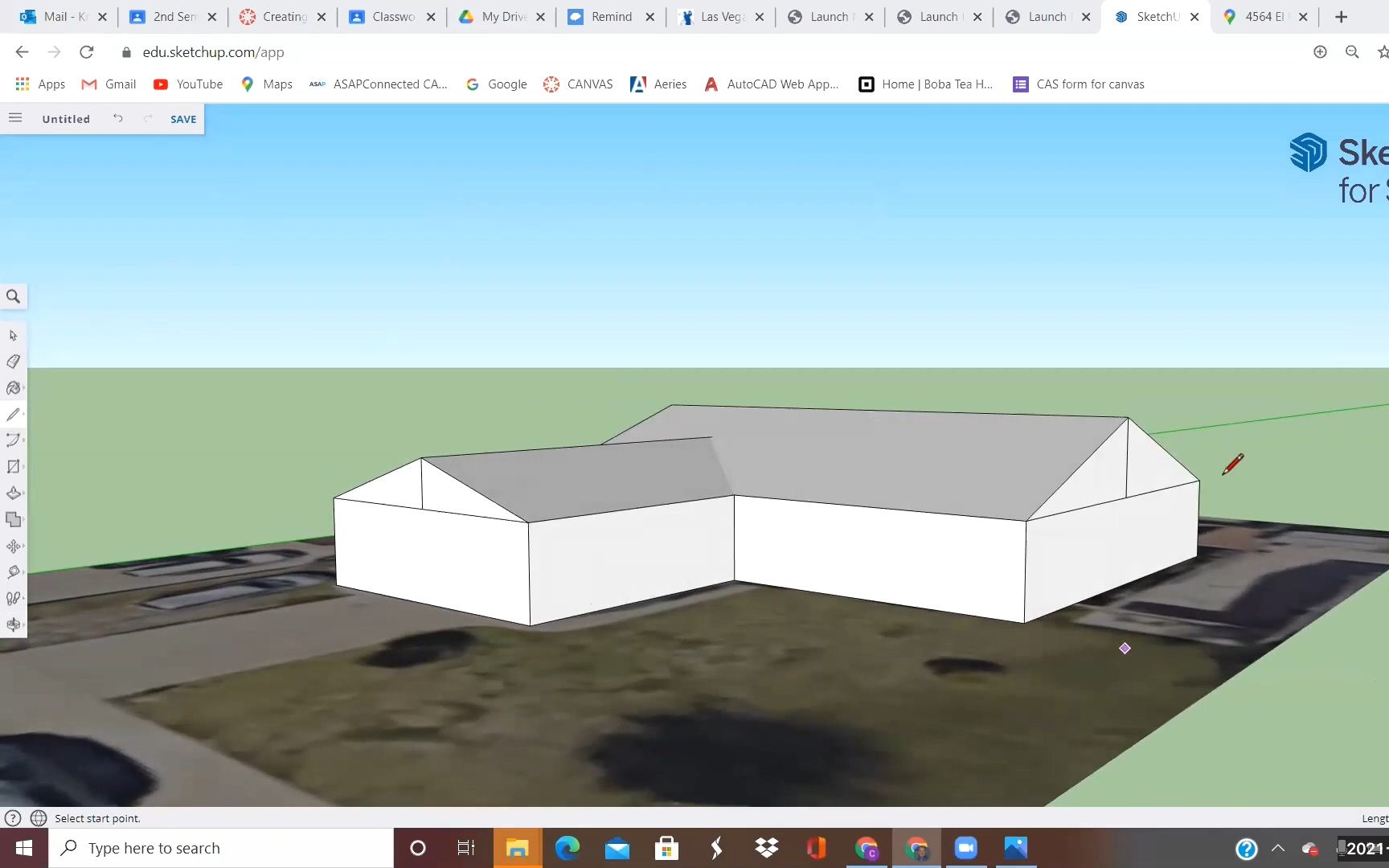 Sketchup加载谷歌地图卫星地图,根据谷歌街景创建3D模型