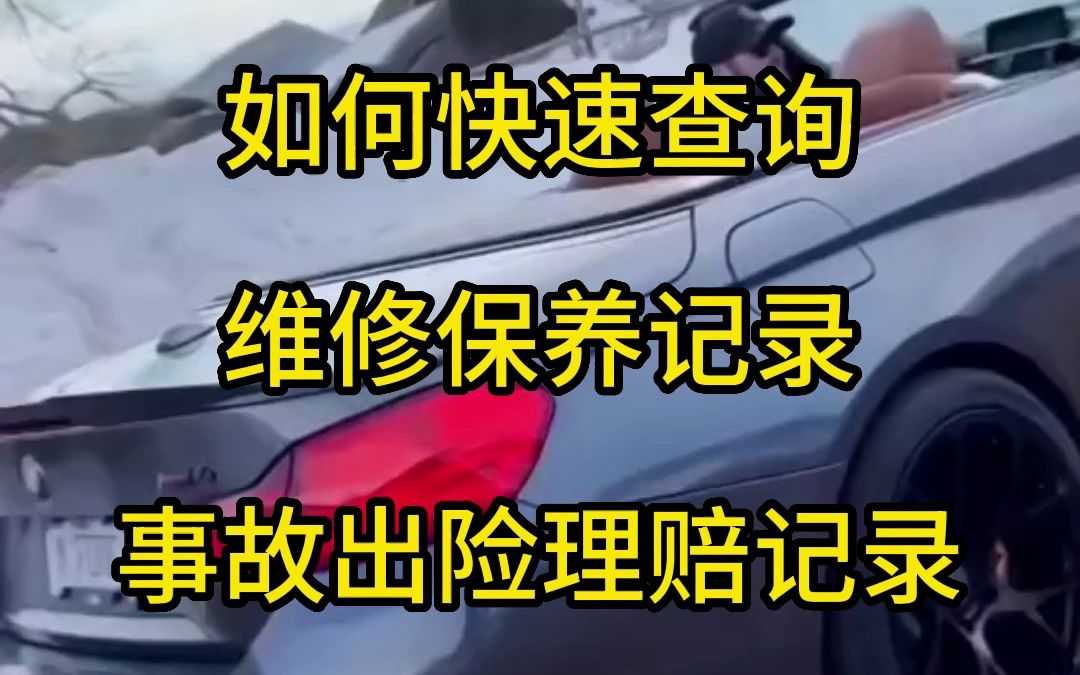 怎么查询车辆保养维修及出险记录