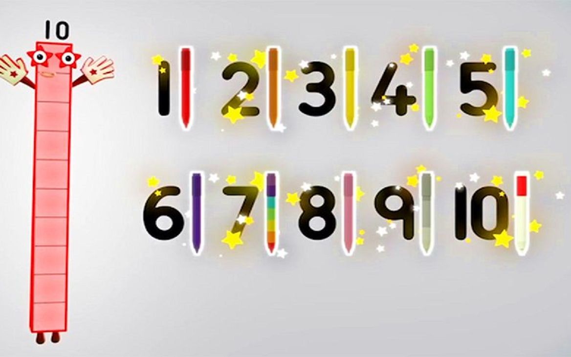 数字方块动画:方块10教大家学习1到10的阿拉伯数字,快来学习吧