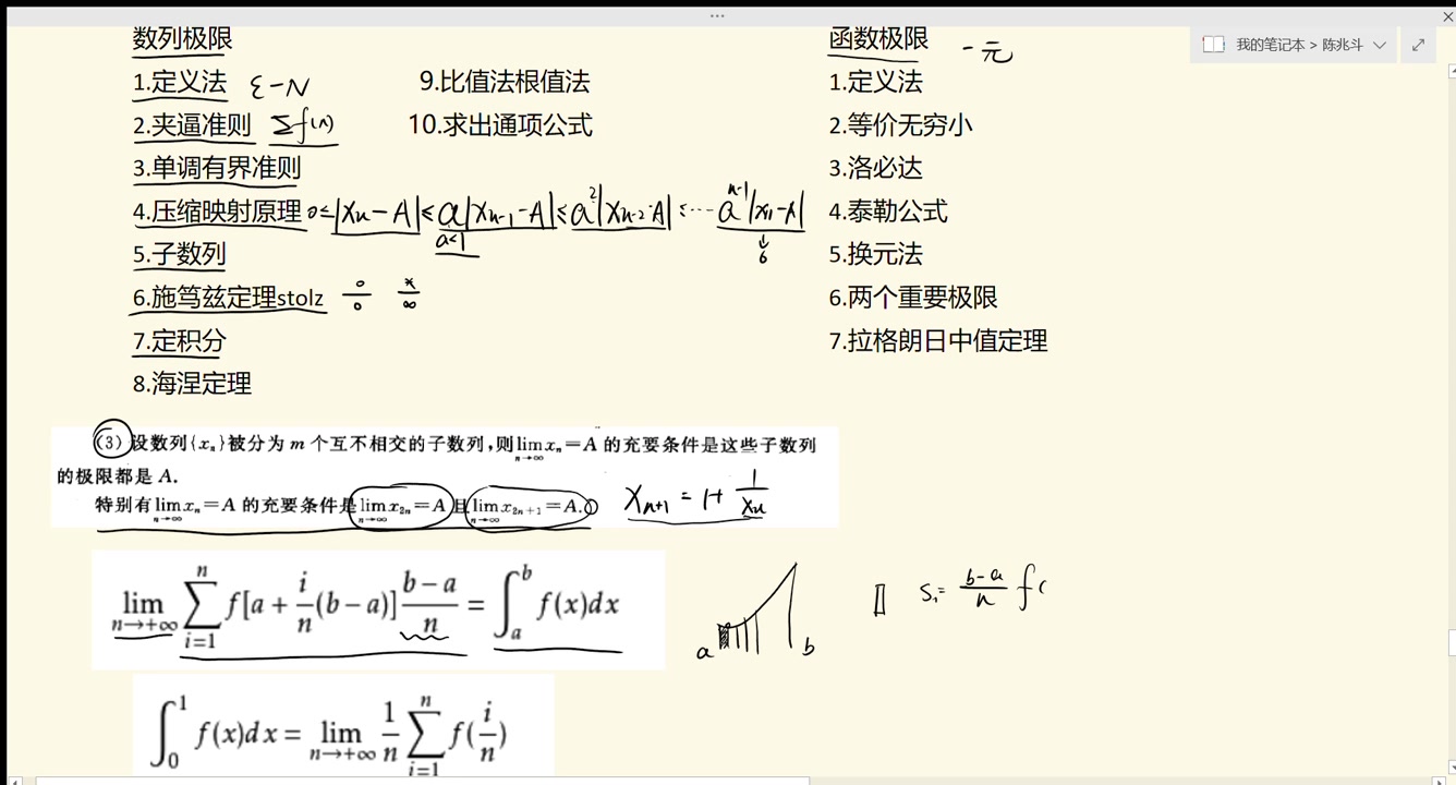 归纳一下求极限的几种方法
